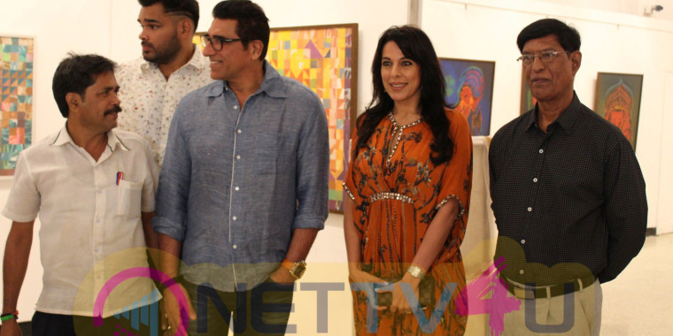 Pooja Bedi Inaugurate Veteran Artist Padmanabh Bendre Art Show Cute ...