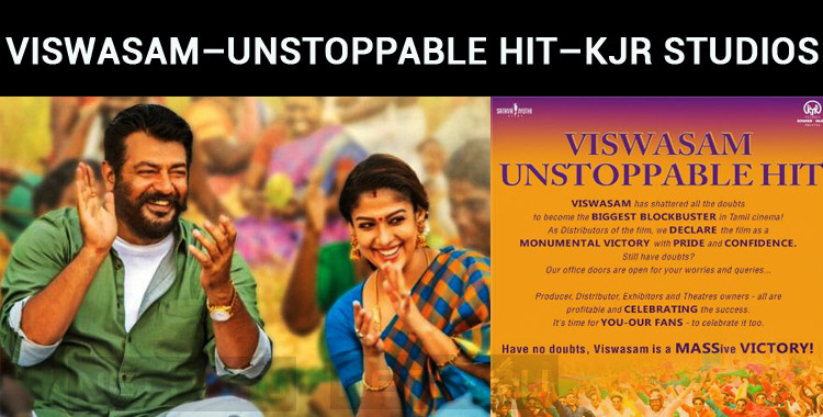 Viswasam – Unstoppable Hit – KJR Studios Announces | NETTV4U