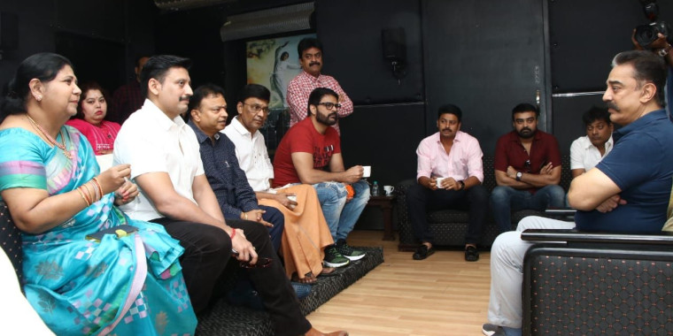 Nadigar Sangam Swamy Sankaradas Team Meets Kamal Haasan Pics | 623653 ...