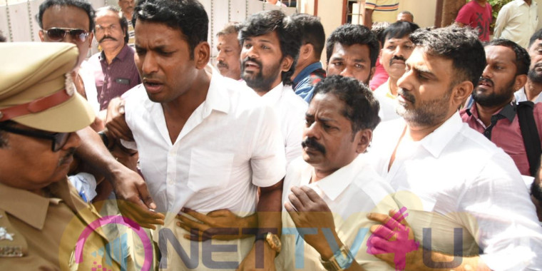 Vishal Reddy The Tfpc President Arrested For Breaking The Lock In Tfpc ...